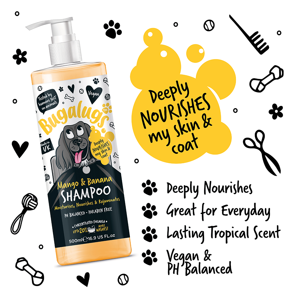 Bugalugs Mango & Banana Shampoo 500ml (16.9 Fl Oz) - McPet